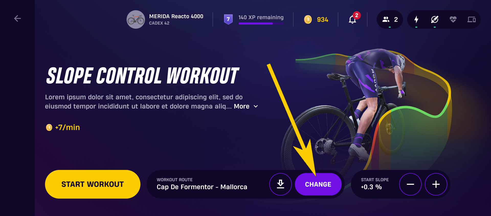 Slope Control Workout Mode – ROUVY - EN