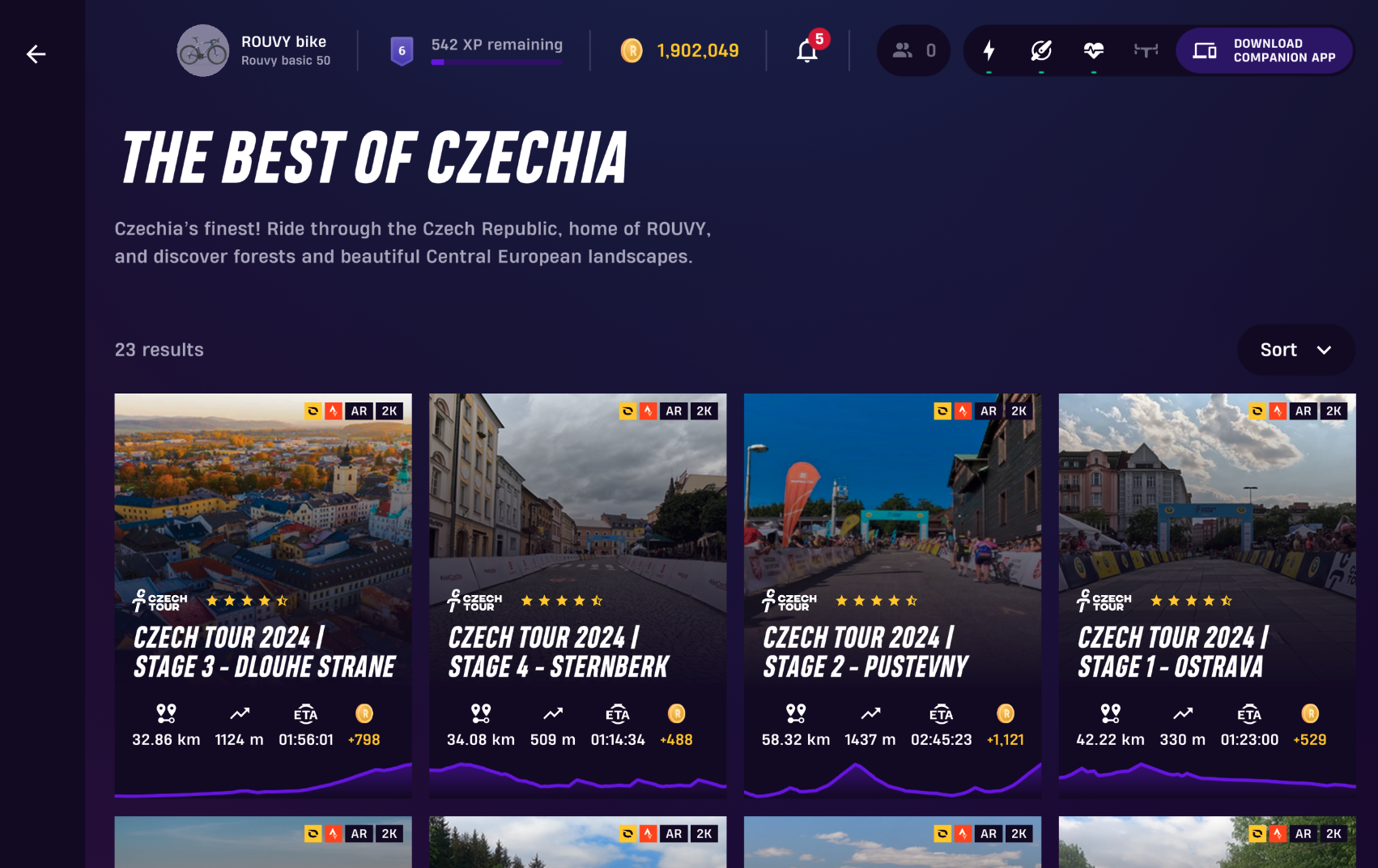 Virtuelle Strecken auf ROUVY entdecken – ROUVY - DE