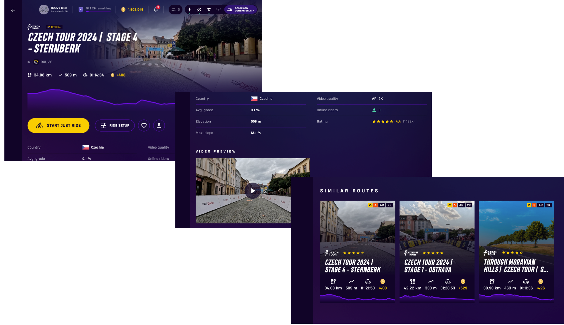 Virtuelle Strecken auf ROUVY entdecken – ROUVY - DE